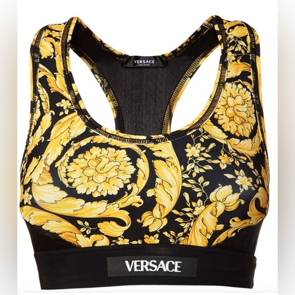 Versace | Tops | Versace Baroque Print Sports Bra | Poshmark